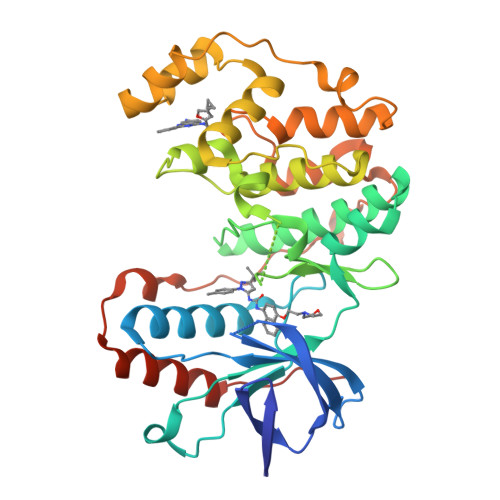 RCSB PDB - 5N66: Crystal Structure of p38alpha in Complex with Lipid ...