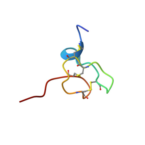RCSB PDB - 5TCZ: NMR solution structure of engineered Protoxin-II analog