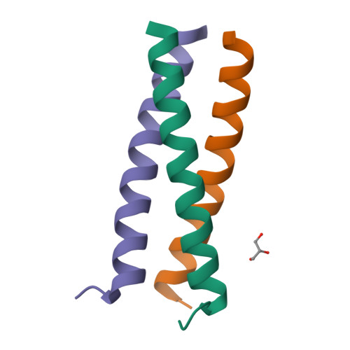 RCSB PDB - 5UXT: Coiled-coil Trimer with Glu:Trp:Lys Triad