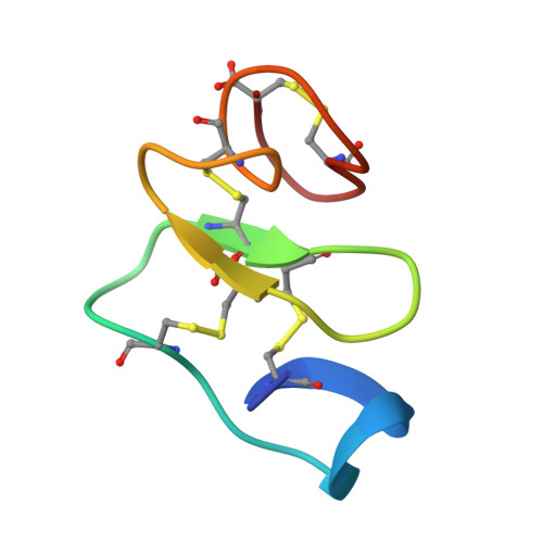 RCSB PDB - 5XDI: Vaccatide: Antifungal Glutamine-rich 8C-Hevein-like ...
