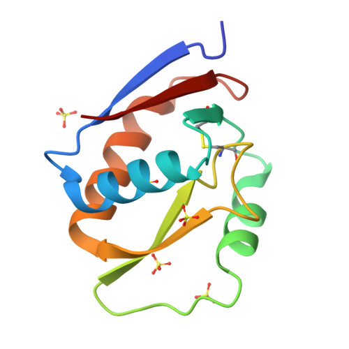 RCSB PDB - 6EJU: Nuclease NucB from Bacillus licheniformis in P1 space ...