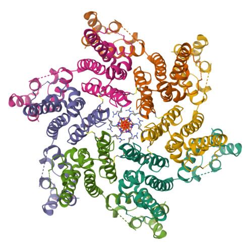 RCSB PDB - 6ERM: HIV Hexamer with ligand