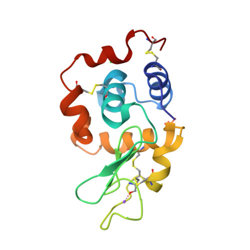RCSB PDB - 6F1P: Tetragonal Lysozyme crystallized at 298 K and pH 4.5 ...
