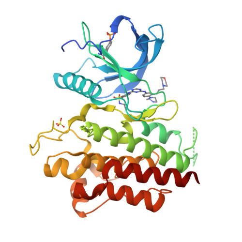 RCSB PDB - 6LVK: Crystal structure of FGFR2 in complex with 1,3,5 ...