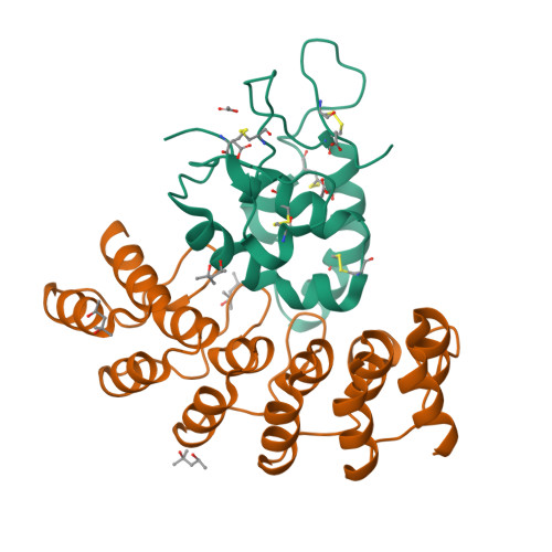 RCSB PDB - 6NDZ: Designed repeat protein in complex with Fz8