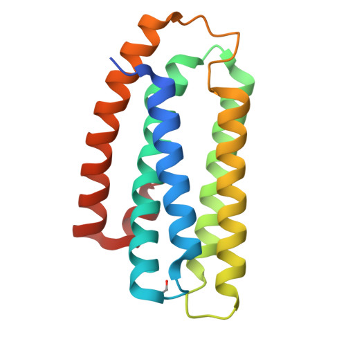 RCSB PDB - 6U3L: Crystal structure of Hemerythrin HHE cation binding ...