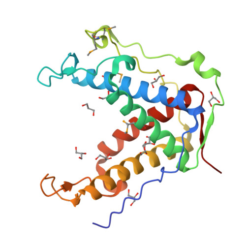 RCSB PDB - 6UHB: Crystal Structure of Human RYR Receptor 3 (848-1055)