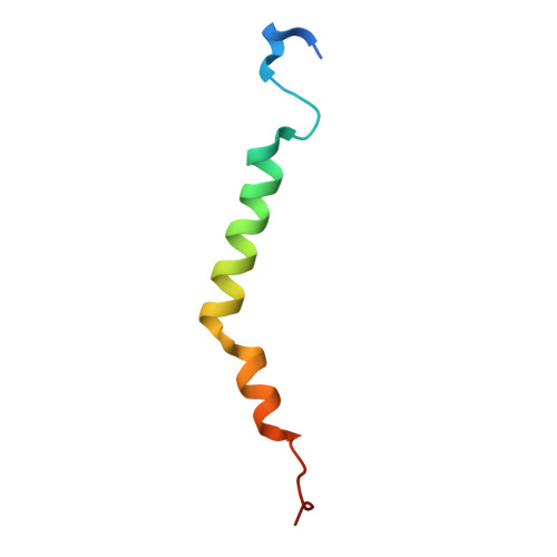RCSB PDB - 6Z0G: Structure of TREM2 transmembrane helix in DPC micelles