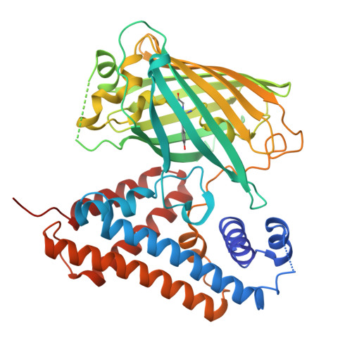 RCSB PDB - 6ZUI: Crystal structure of the Cys-Ser mutant of the cpYFP ...