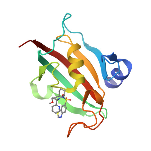 RCSB PDB - 7APW: The Fk1 domain of FKBP51 in complex with (1S,5S,6R)-10 ...