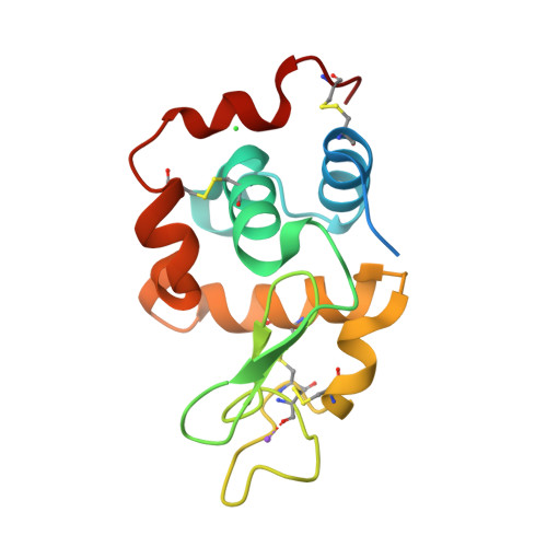 RCSB PDB - 7CVJ: Crystal structure of lysozyme by fixed-target serial ...