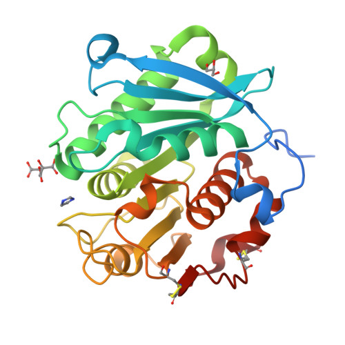 RCSB PDB - 7DS7: The Crystal Structure of Leaf-branch compost cutinase ...
