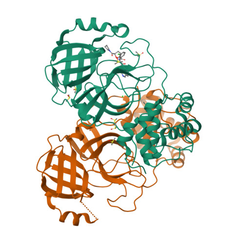 RCSB PDB - 7GMA: Group deposition SARS-CoV-2 main protease in complex ...