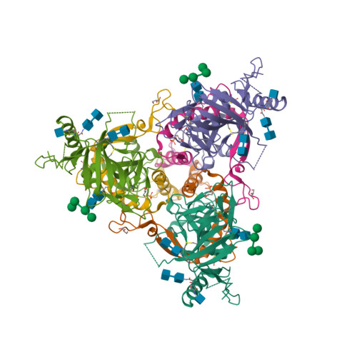 RCSB PDB - 7JPI: Crystal structure of EBOV glycoprotein with modified ...