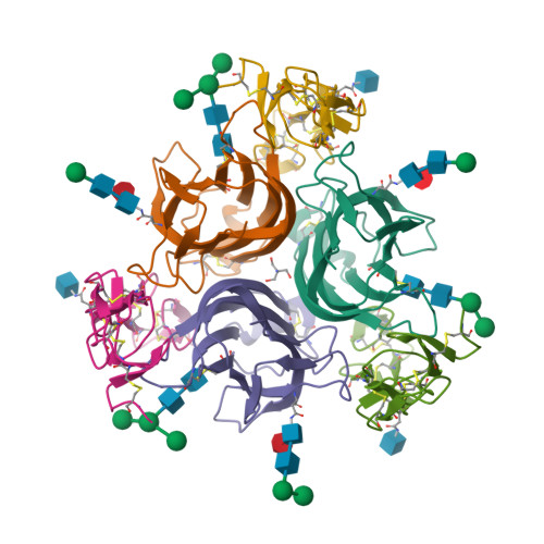 RCSB PDB - 7KX0: Crystal structure of the CD27:CD70 co-stimulatory complex