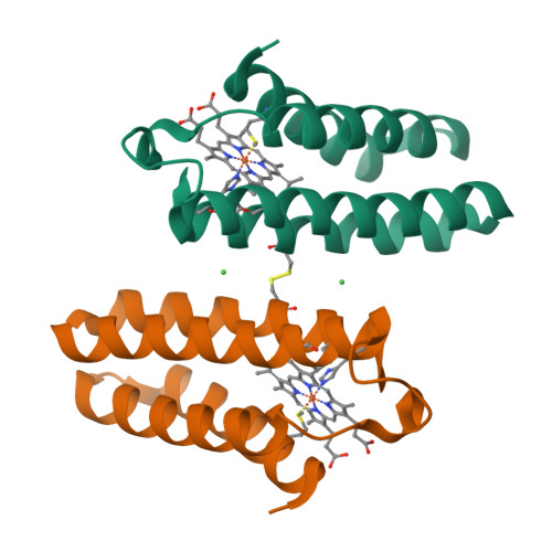 RCSB PDB - 7LSL: Cu-bound crystal structure of the engineered cyt cb562 ...