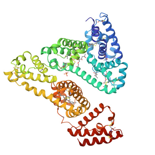 RCSB PDB - 7QFE: Crystal structure of Human Serum albumin in complex ...
