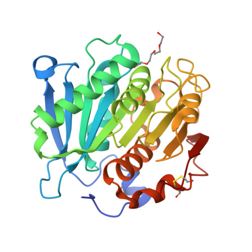 RCSB PDB - 7QJP: Crystal structure of a cutinase enzyme from ...
