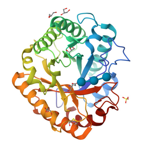 RCSB PDB - 7R29: Crystal structure of TaCel5A E133Q Y200F variant with ...