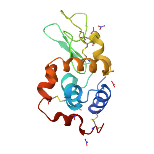 RCSB PDB - 7RXY: Hen egg-white lysozyme with ionic liquid ethylammonium ...
