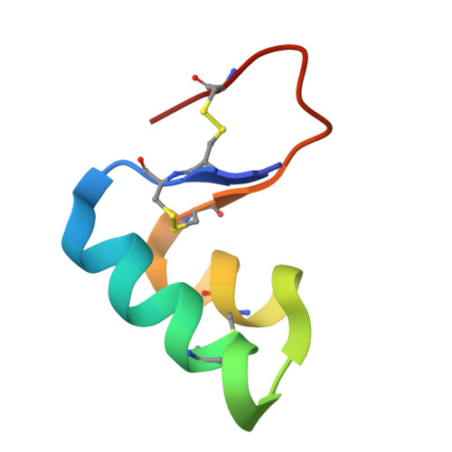 RCSB PDB - 7S7P: NMR solution structure of a neurotoxic thionin from ...