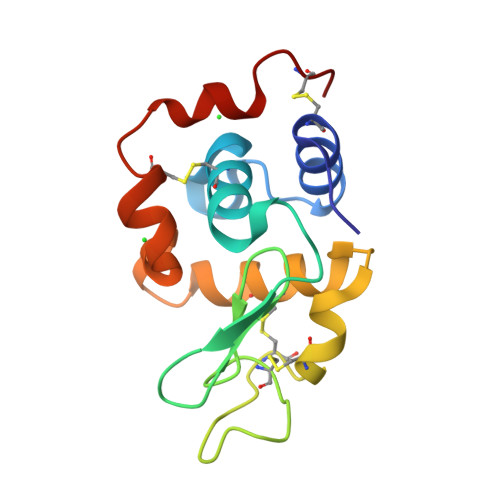 RCSB PDB - 7WBE: Crystal structure of lysozyme (multilcrystal ...