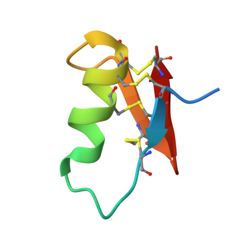 RCSB PDB - 7X41: Crystal structure of chlorotoxin, a glioma specific ...