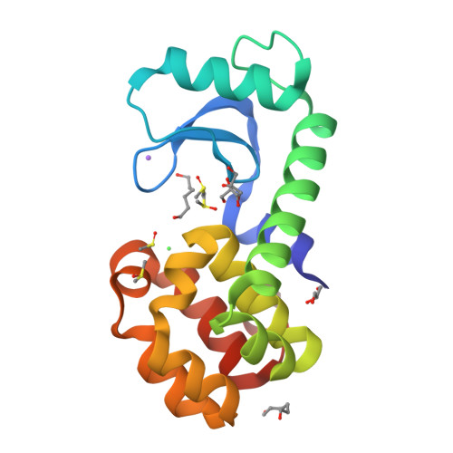 RCSB PDB - 7XE9: T4 lysozyme mutant-S44C/C54T/N68C/A93C/C97A/T115C ...