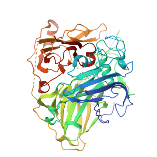 RCSB PDB - 7Y8B: Crystal structure of CotA laccase complexed with ...