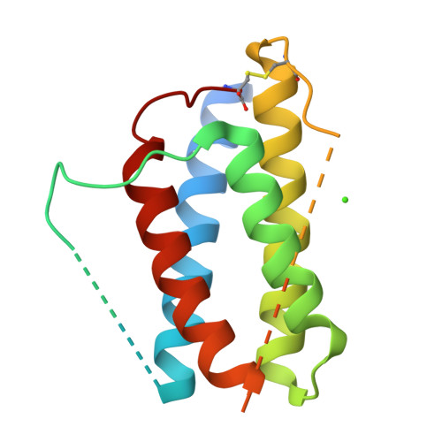 RCSB PDB - 7Z3P: Crystal structure of the mouse leptin:LepR-CRH2 ...