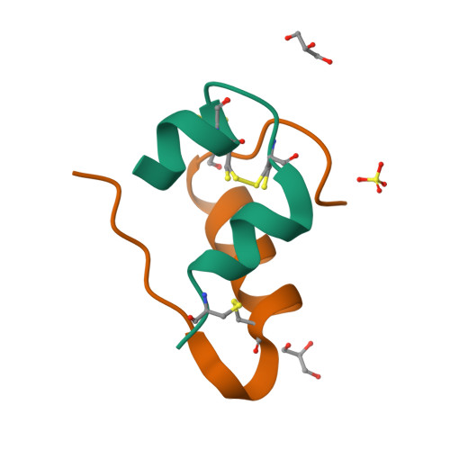 RCSB PDB - 7Z5L: Crystal structure of human insulin, crystallised in ...