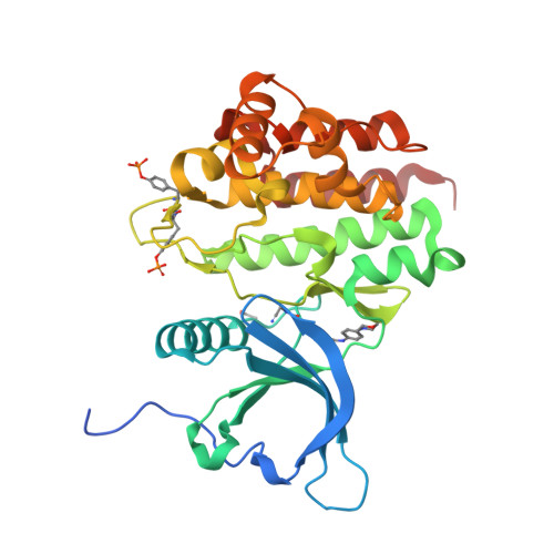 RCSB PDB - 8BXH: Crystal structure of JAK2 JH1 in complex with momelotinib