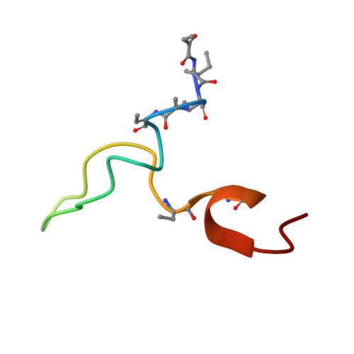 RCSB PDB - 8C5J: Spatial structure of Lch-alpha peptide from two ...