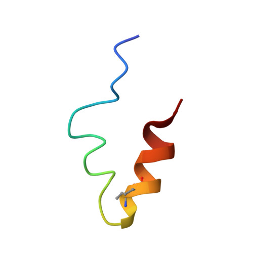 RCSB PDB - 8CWX: NMR structure of a Stapled Lanthipeptide Natural Product