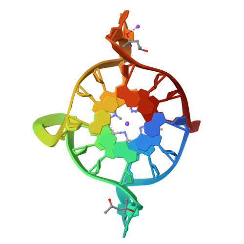 RCSB PDB - 8D79: Crystal structure of a four-tetrad, parallel, and Na+ ...