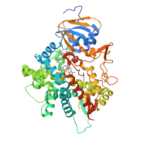 RCSB PDB - 8EOH: crystal structure of human Cytochrome P450 8B1 in ...