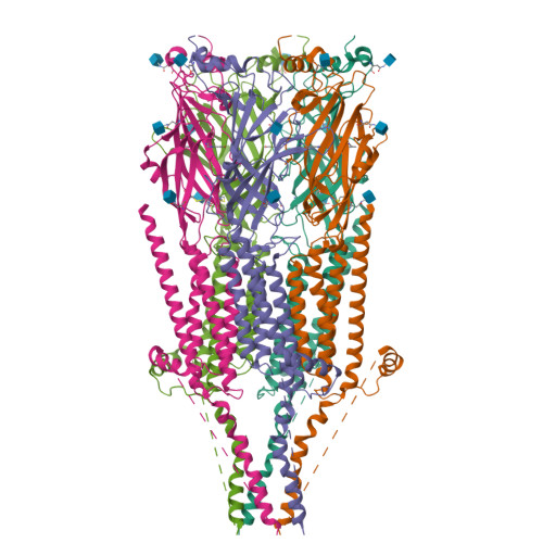 RCSB PDB - 8FSB: Full-length mouse 5-HT3A receptor in complex with ...