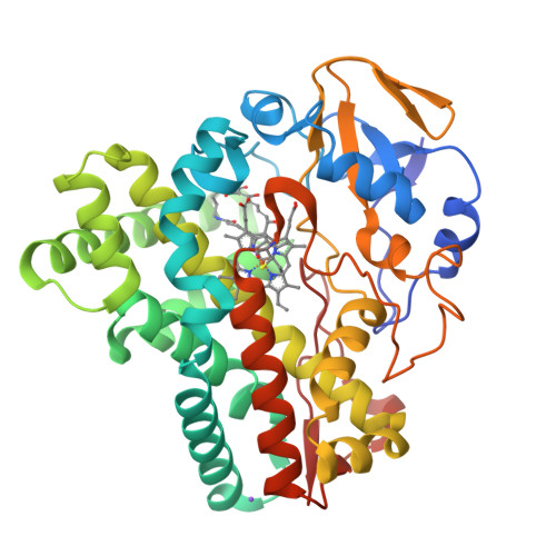 RCSB PDB - 8JNQ: Crystal structure of cytochrome P450 CftA from ...
