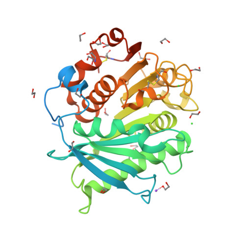 RCSB PDB - 8OTU: The crystal structure of PET44, a PETase enzyme from ...