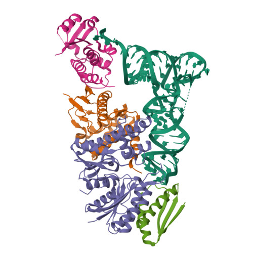 RCSB PDB - 8UP5: Structure of the KEOPS complex (Cgi121/Bud32/Kae1/Pcc1 ...