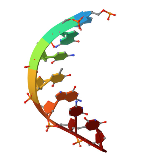 RCSB PDB - 8UY5: [ZP] Self-assembling DNA crystal with expanded genetic code using C,A,T,G, Z ...
