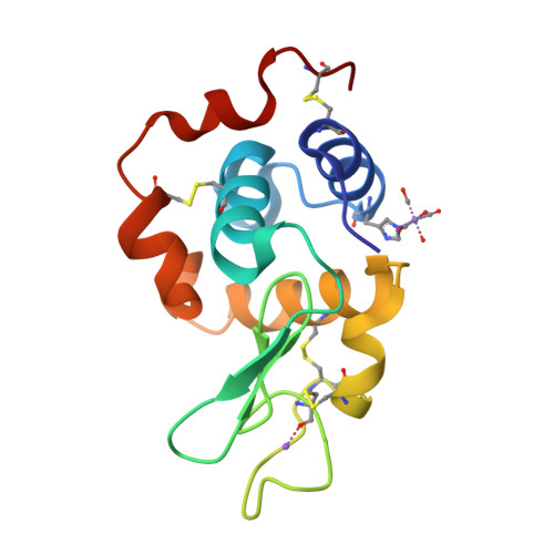 RCSB PDB - 8WZF: Dark state SFX structure of hen egg white lysozyme ...