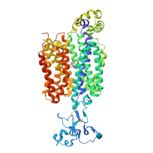 RCSB PDB - 9B1I: Human urate transporter 1 URAT1 in complex with verinurad