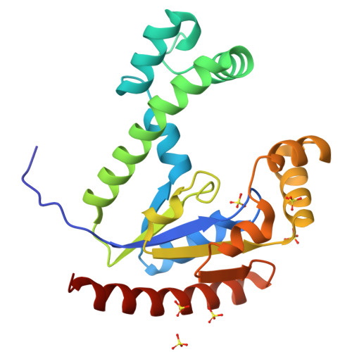 RCSB PDB - 9DUG: Crystal Structure of Dephospho-CoA kinase from ...