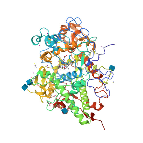 RCSB PDB - 9M0I: Structure of the intermediate of lactoperoxidase ...