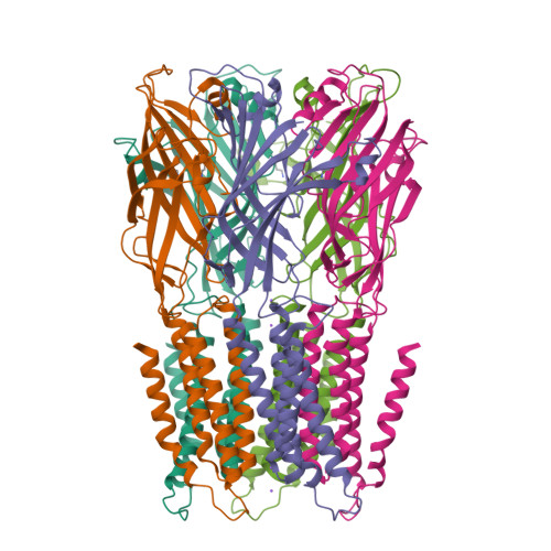 RCSB PDB - 9NGS: ELIC with propylamine facing ECD inwards in liposomes ...