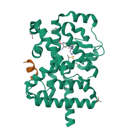 RCSB PDB - 9VNX: Crystal Structure of the mutant ROR gamma LBD With ...