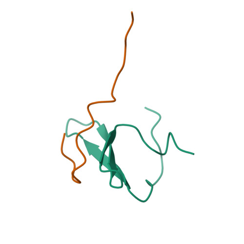 RCSB PDB - 2DJY: Solution structure of Smurf2 WW3 domain-Smad7 PY ...