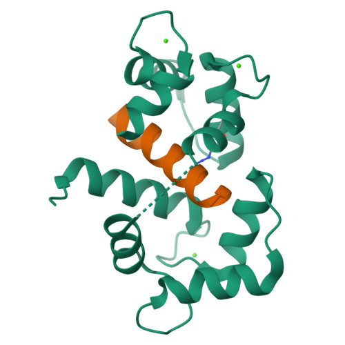 RCSB PDB - 6HCS: Crystal structure of CaM-peptide complex containing ...