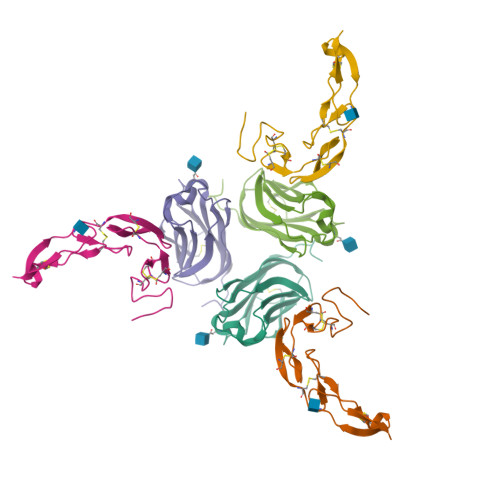 RCSB PDB - 7LAW: crystal structure of GITR complex with GITR-L
